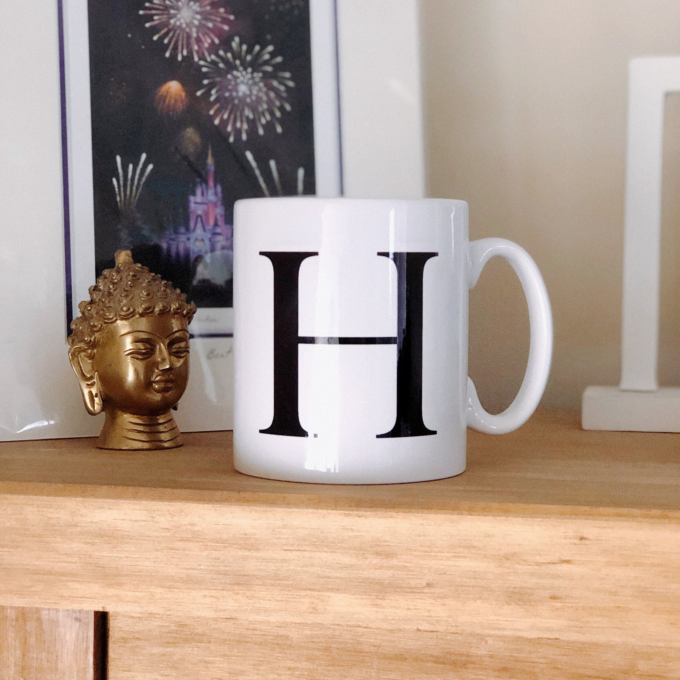 Personalized Monogram Mug / Custom Letter Coffee Mug / | Etsy