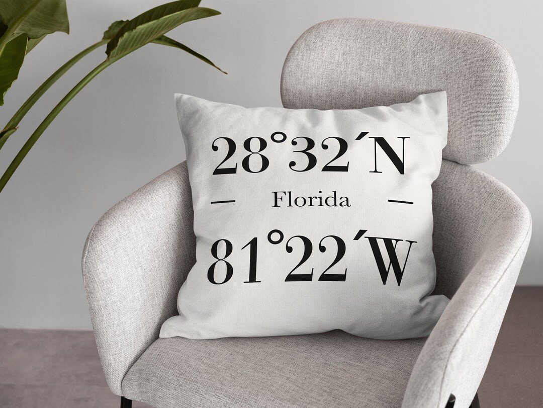 Personalized Home Coordinates Pillow Case - Custom Housewarming Gift - Etsy