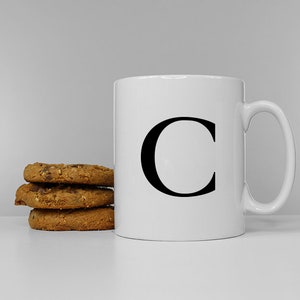 Personalized Monogram Mug - Custom Letter Coffee Mug - Housewarming ...