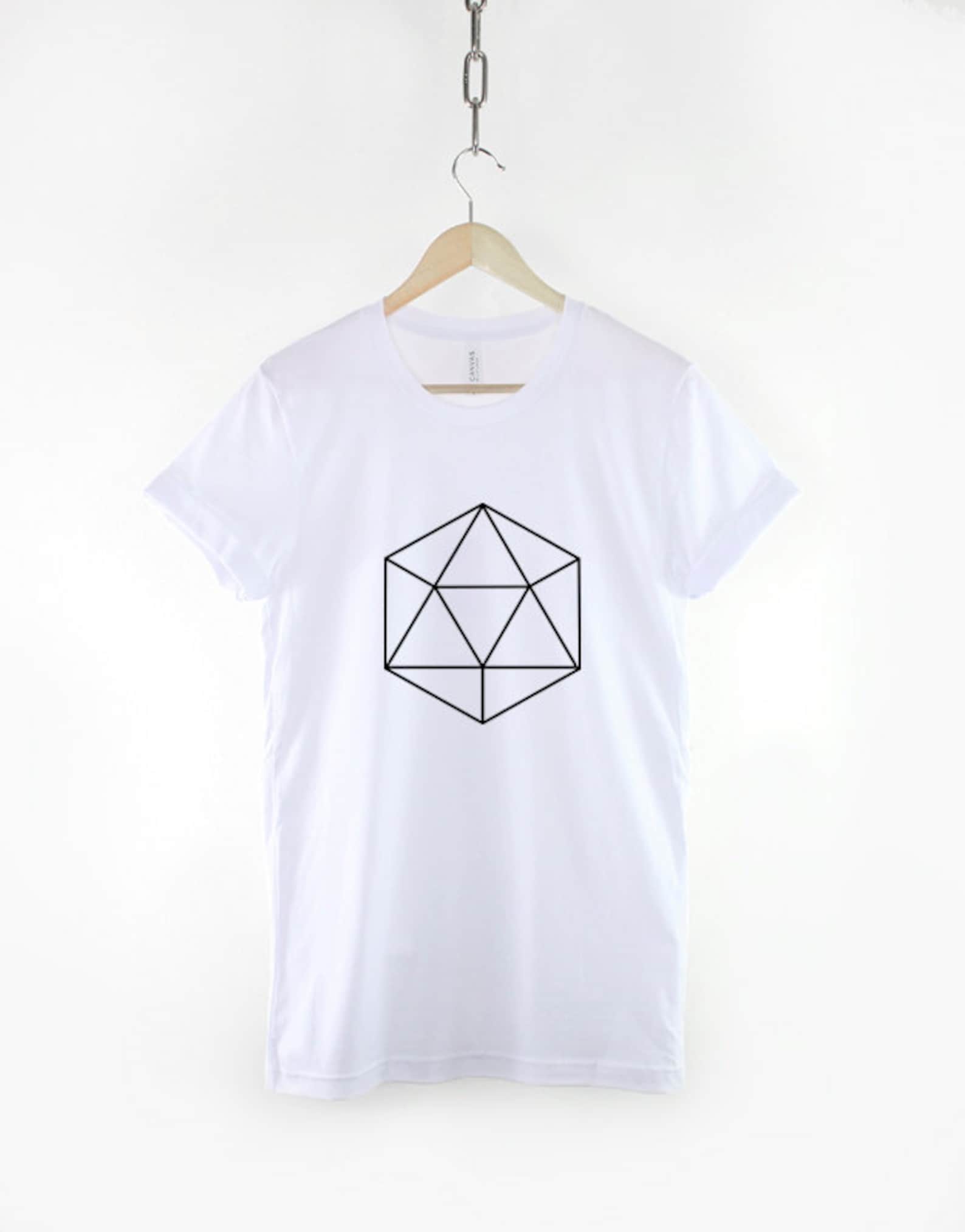 Geometric Shape Hexagon Polygon Hipster T-shirt - Etsy UK