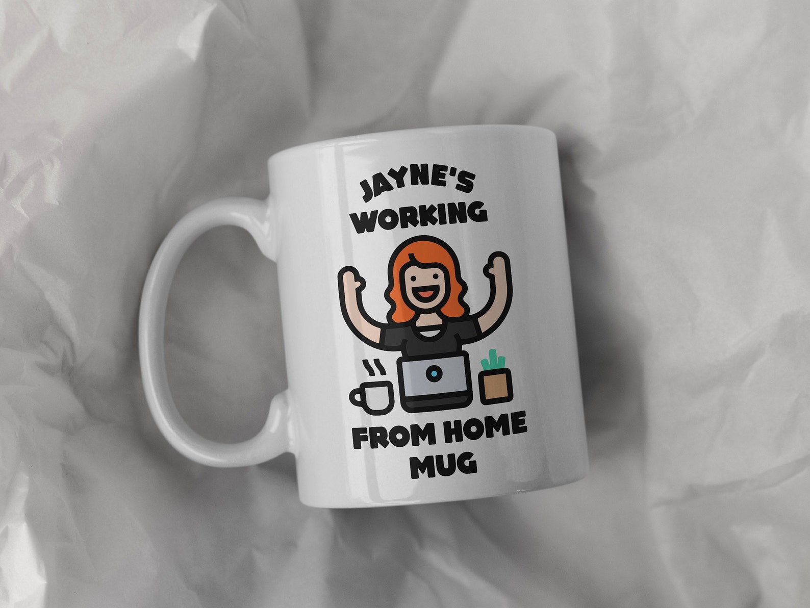 Working From Home Personalized Mug Custom Home Office - Etsy