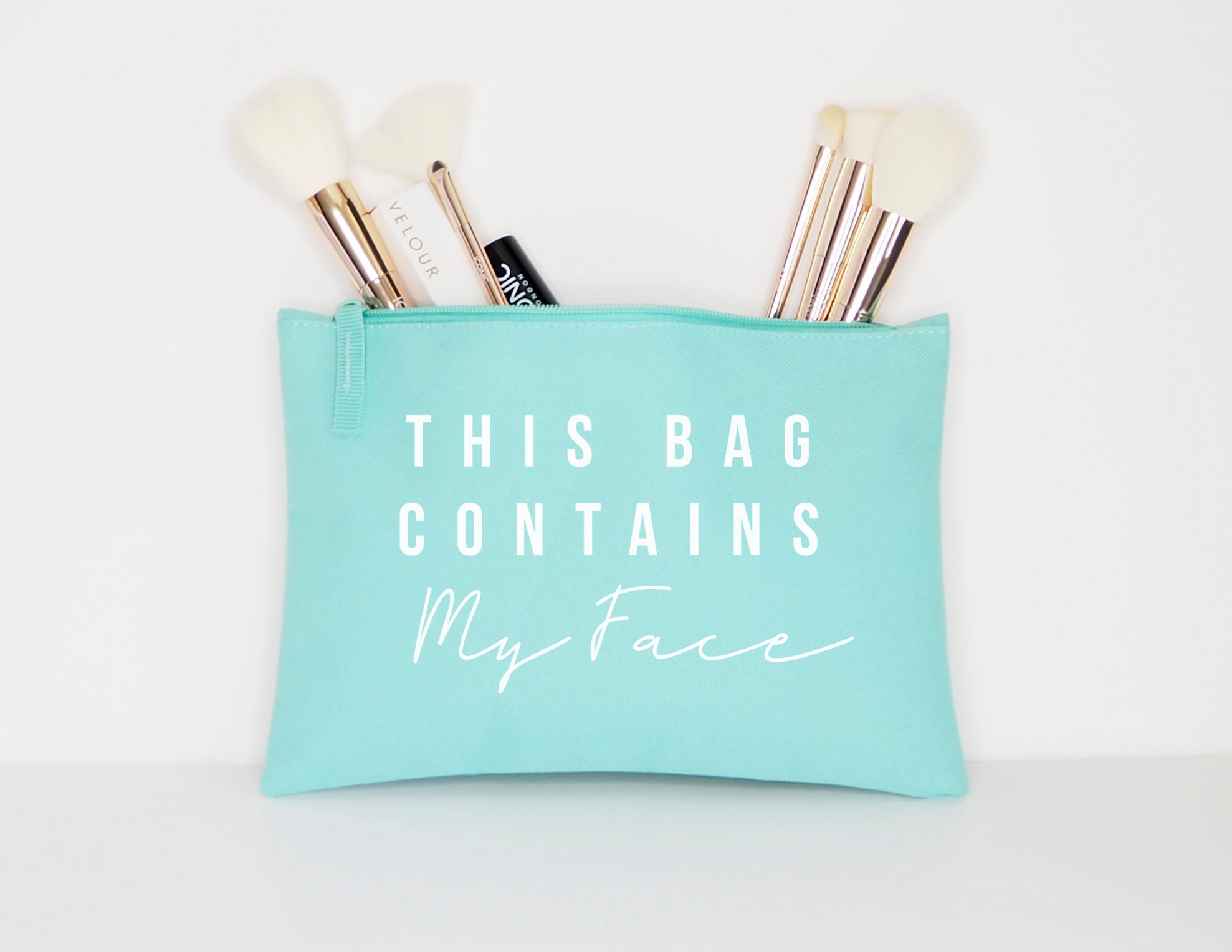 This Bag Contains My Face Makeup Cosmetic Accessory Pouch - Etsy