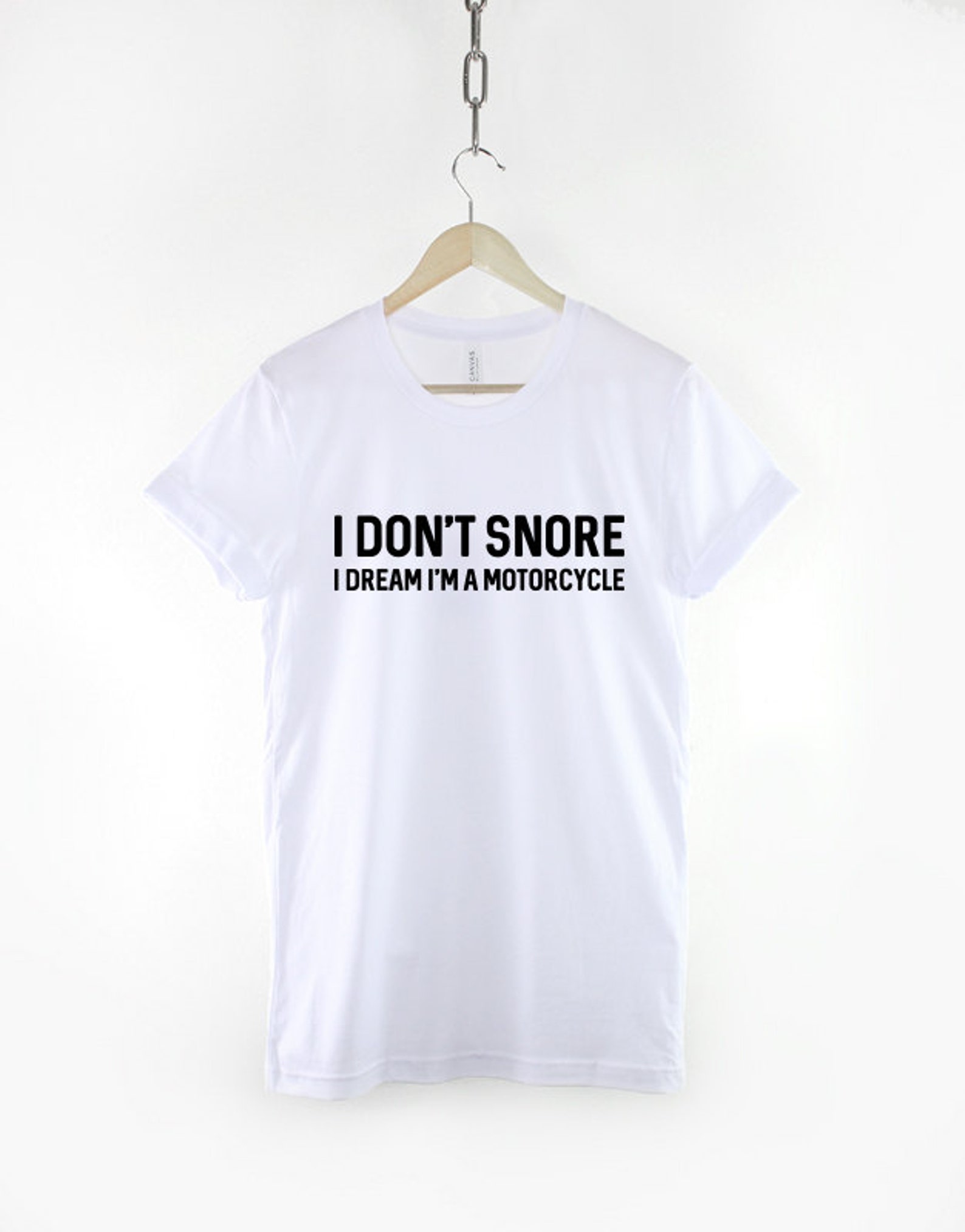 Snoring T-shirt Snore T-shirt Motorbike T-shirt I - Etsy UK