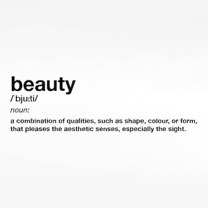 Beauty T-shirt Dictionary Definition Excerpt Shirt Beautiful - Etsy UK