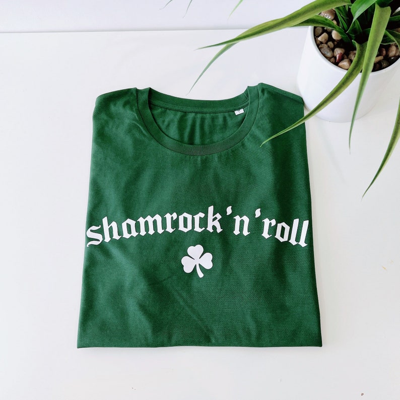 Saint Patricks Day Shirt Shamrock N Roll on St Patrick's - Etsy