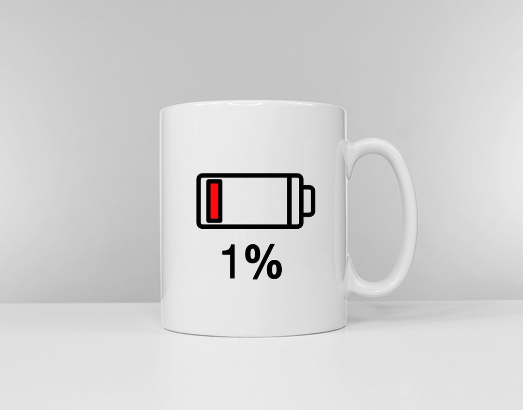 Recharging Coffee Mug - Need Caffeine Coffee Addict Battery Mug - Etsy