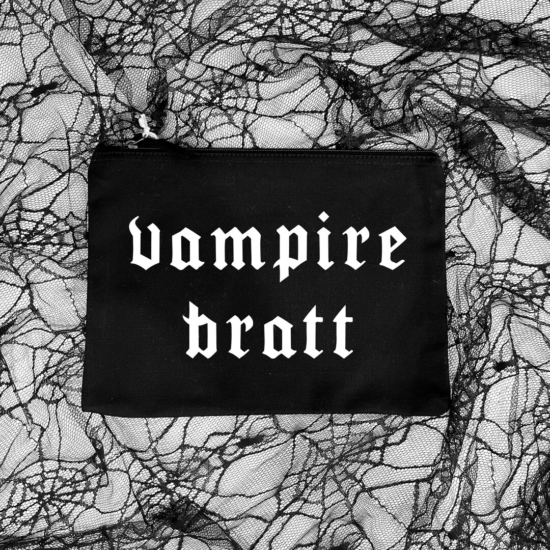 Black Goth Makeup Bag - Goth Girl Makeup Pouch - Goth Makeup Bag ...