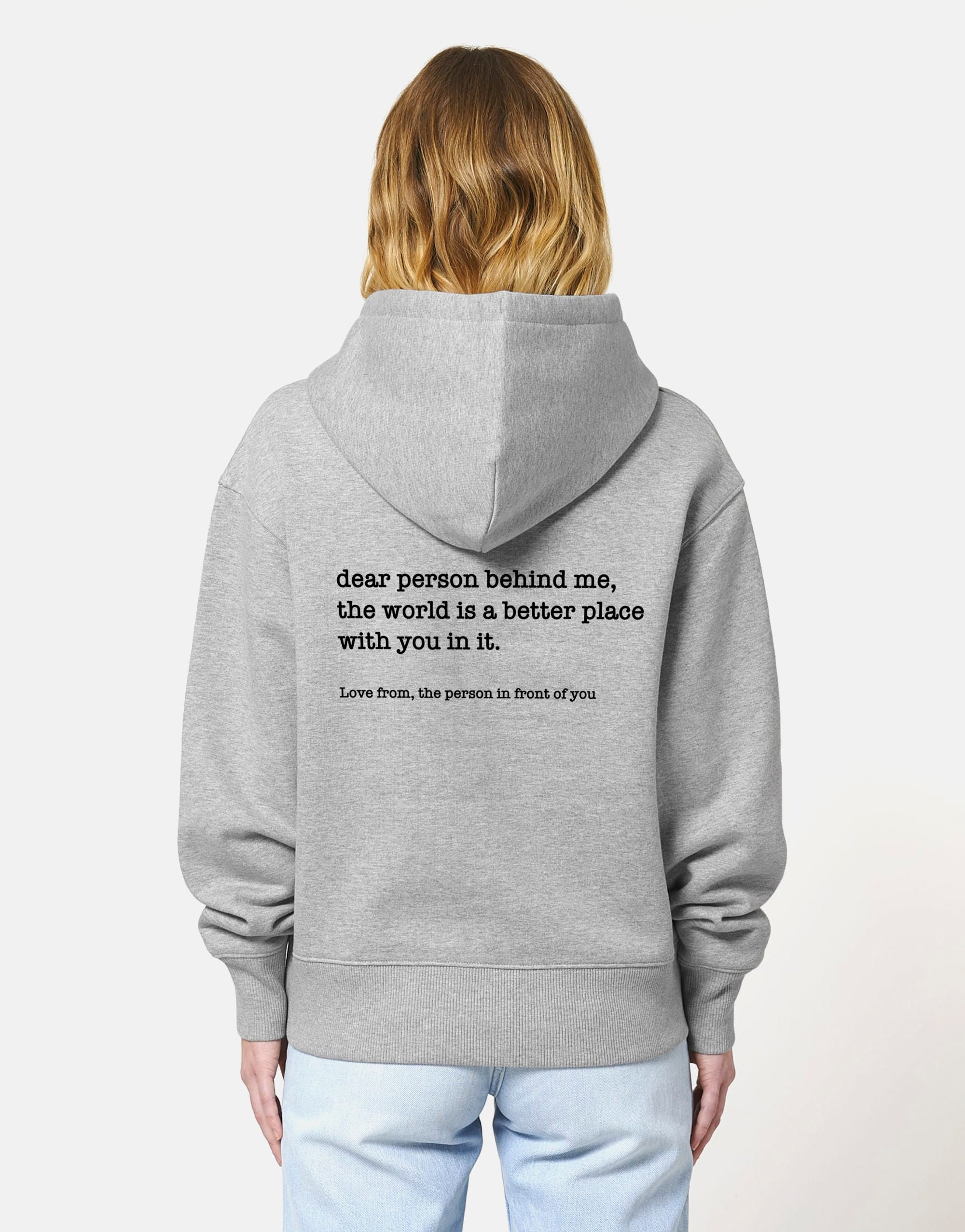Dear Person Behind Me Hoodie Personalised Be Kind Message - Etsy UK