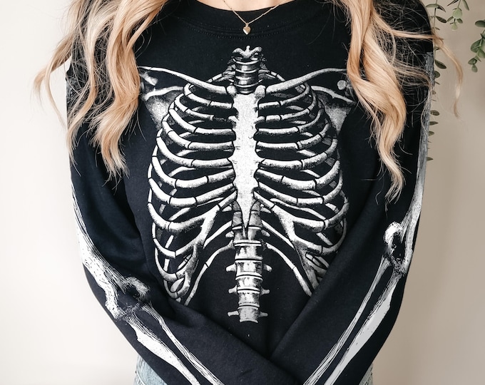 Skeleton Zip Hoodie - Etsy