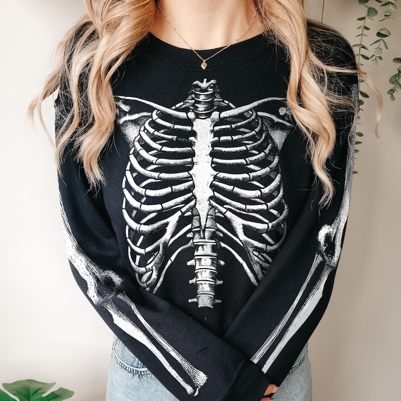 Skeleton Sweater - Etsy