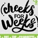 Cheeks for Weeks SVG - Baby SVG for Onesie - Toddler Svg for T-shirt ...