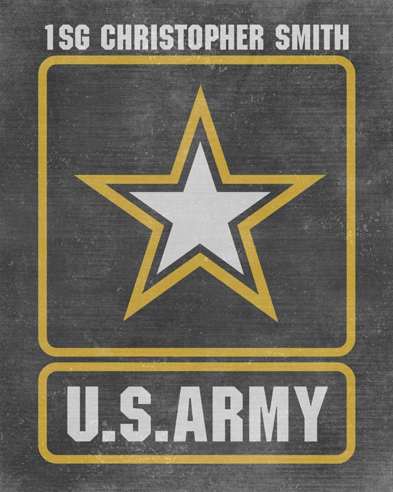 Special Forces Insignia Chalkboard Artwork Personalized With Soldiers ...