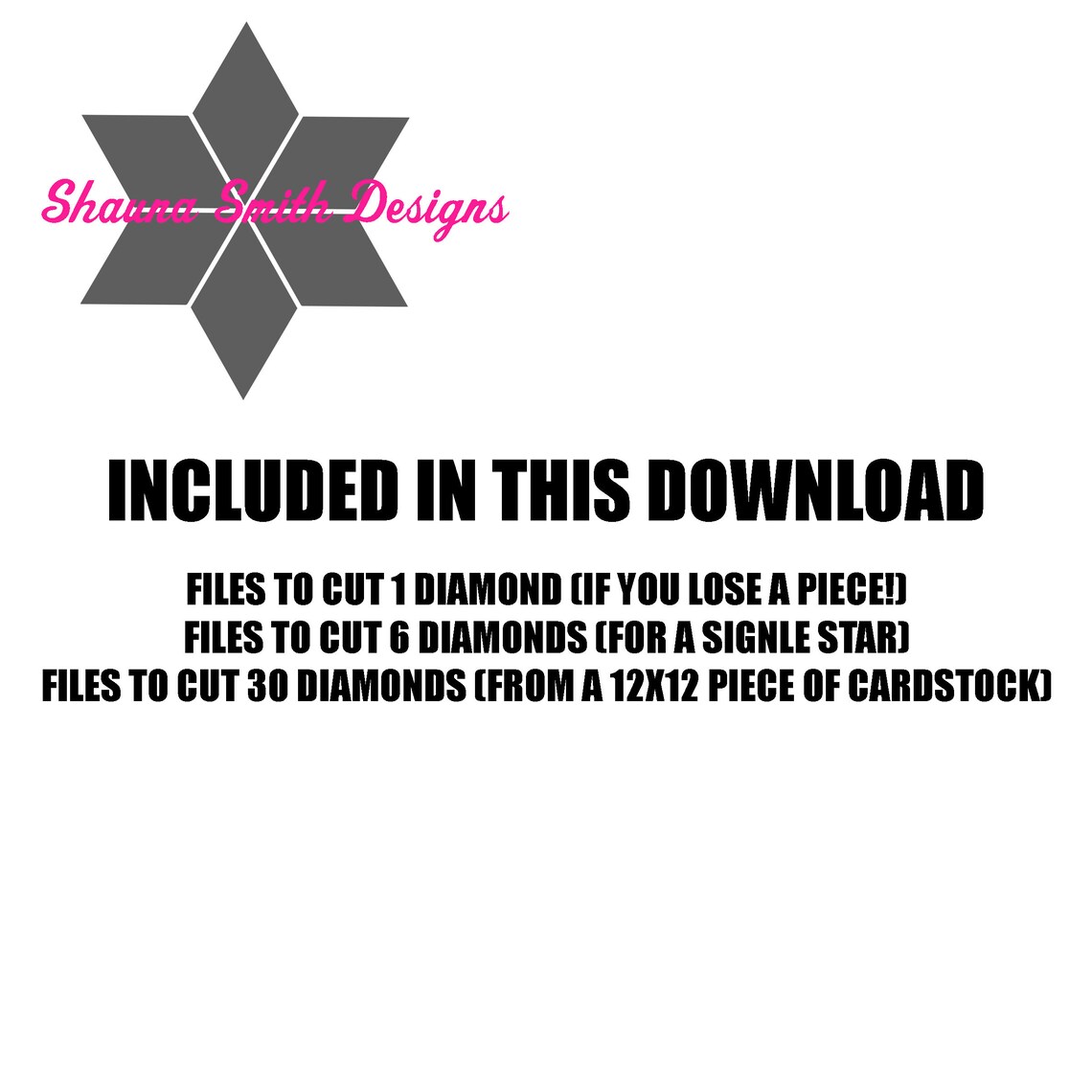 Six Point Star Cut Files for English Paper Piecing EPP SVG - Etsy