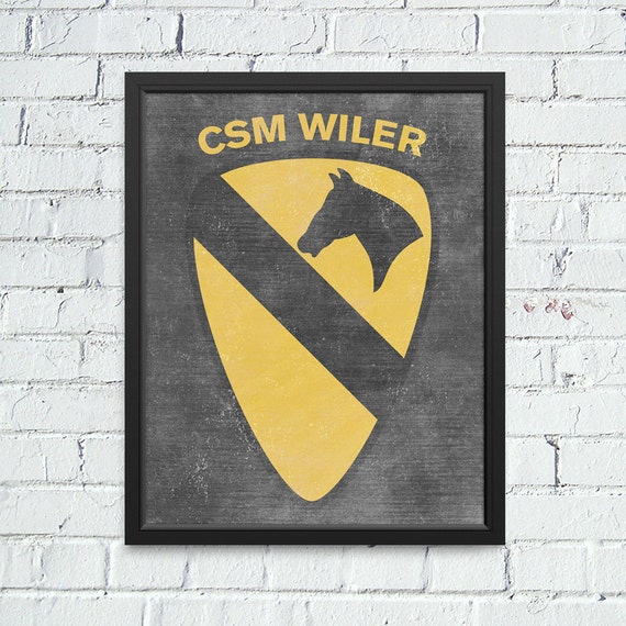 1st Cavalry 1st Cav Division Insignia Artwork Personalized - Etsy