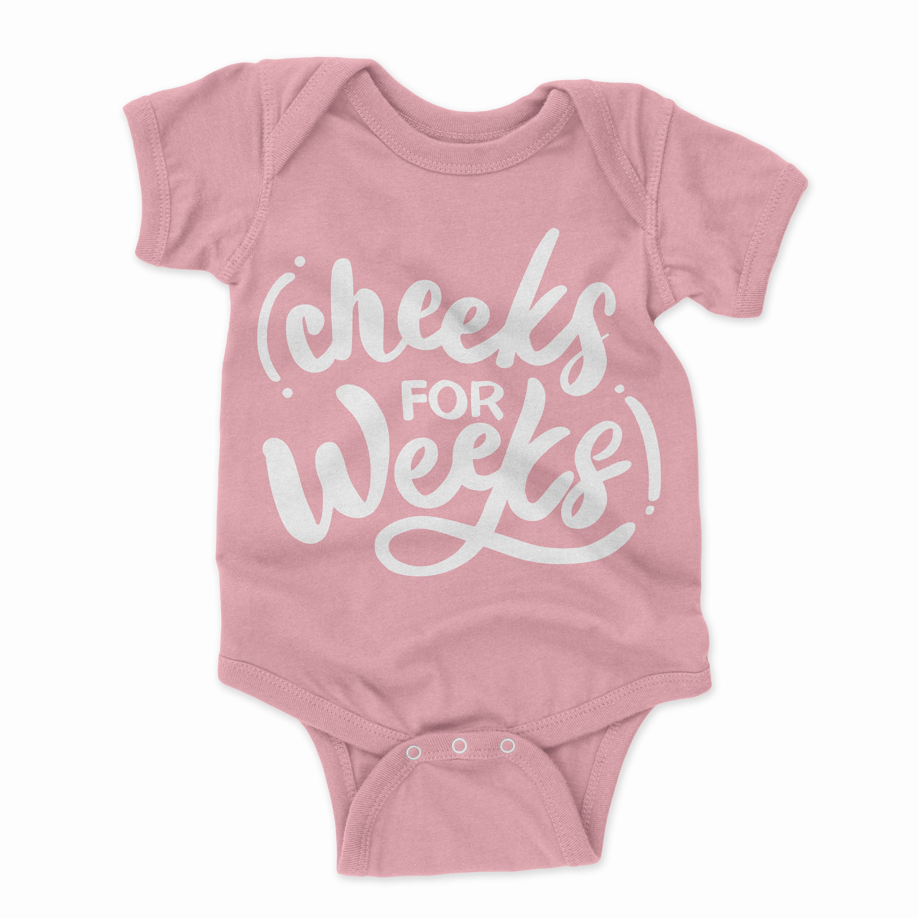 Cheeks for Weeks SVG Baby SVG for Onesie Toddler Svg for | Etsy