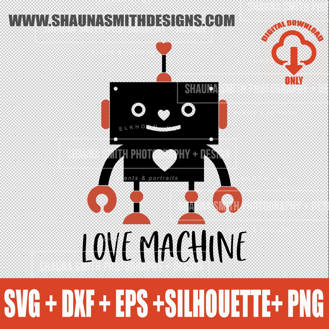 Love Machine SVG Valentine SVG Kids Valentines Day T-shirt Valentines ...