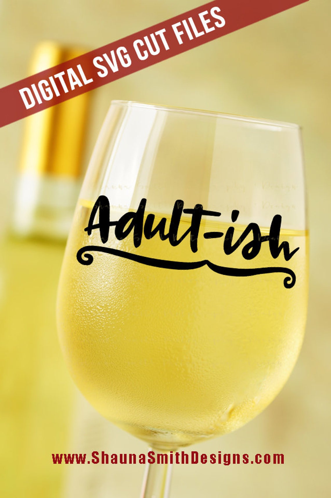 Hand Lettered SVG - Adult-ish SVG - Adultish SVG - Funny Svg - Wine ...