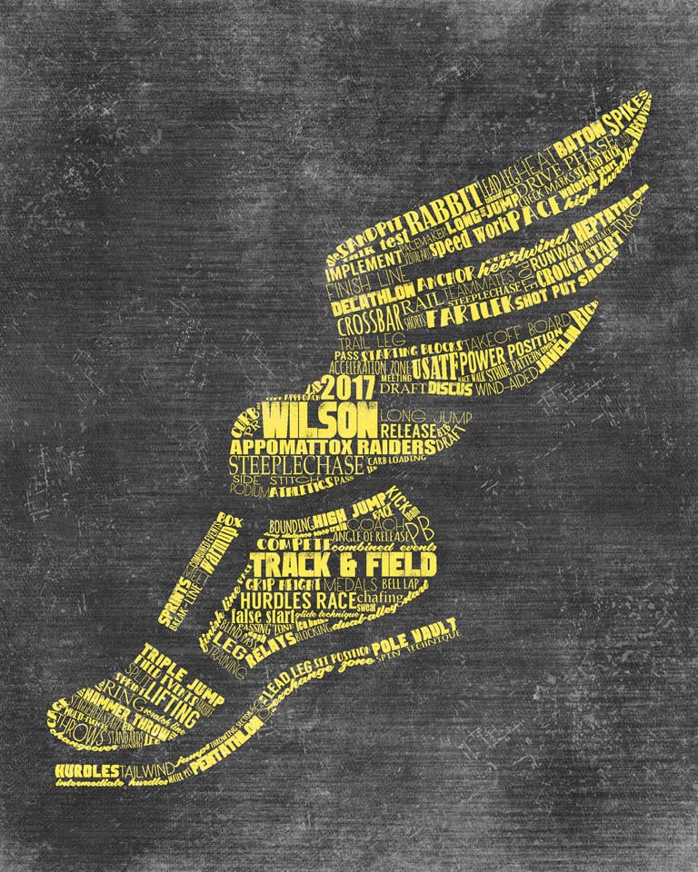 Track and Field Team Gift - PERSONALIZED - Track and Field Coach Gift ...