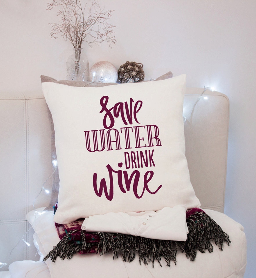 Wine Glass Decal Save Water Drink Wine SVG Wine SVG | Etsy