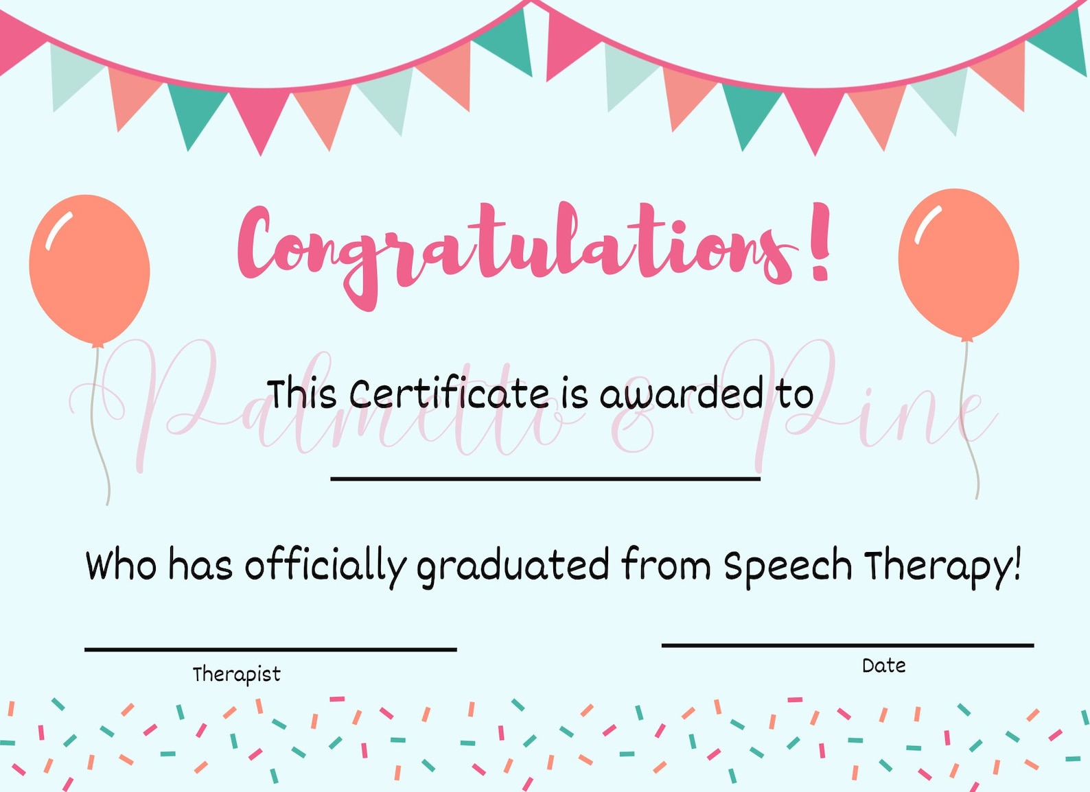 Speech Therapy Certificate - Etsy