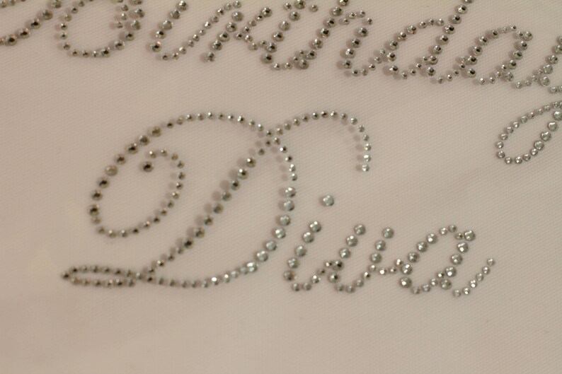 Birthday Diva Rhinestone Iron on Transfer - Etsy