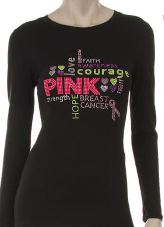 Pink Hope Love Courage Fight Strength Faith Breast Cancer - Etsy