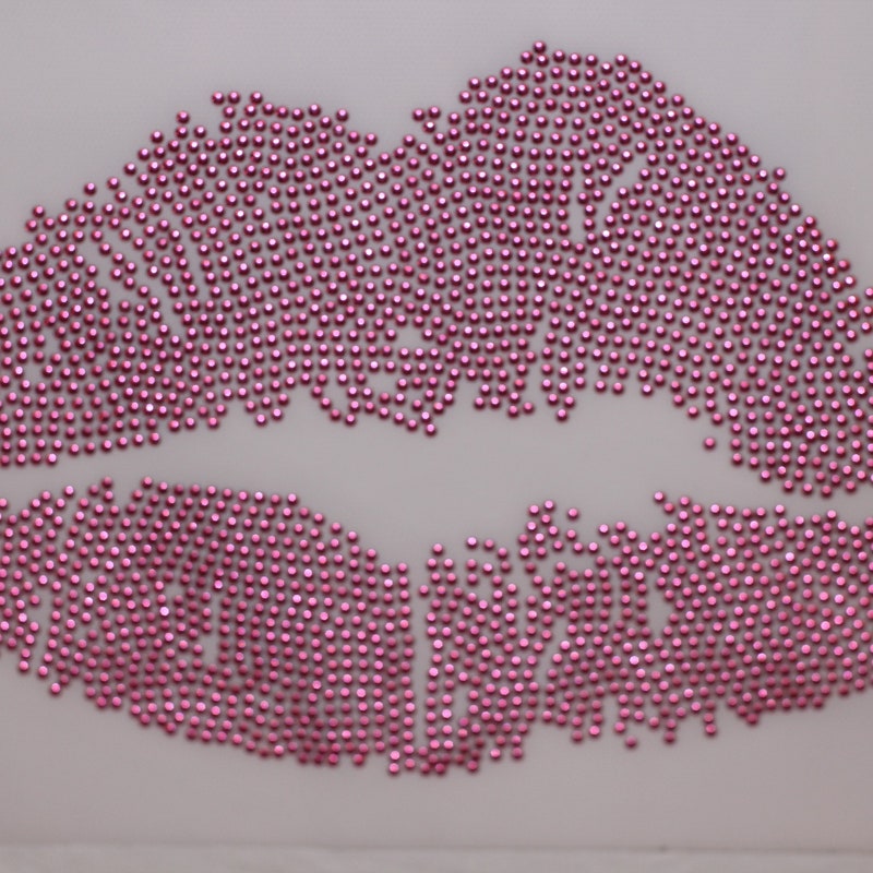 Rhinestone Lips - Etsy