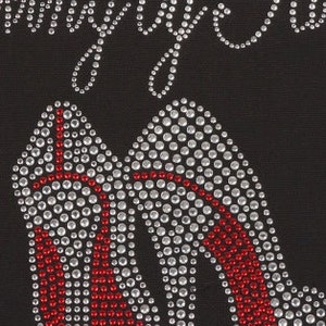 Walking by Faith With Red Bottom Heels Rhinestone Tote Bag - Etsy