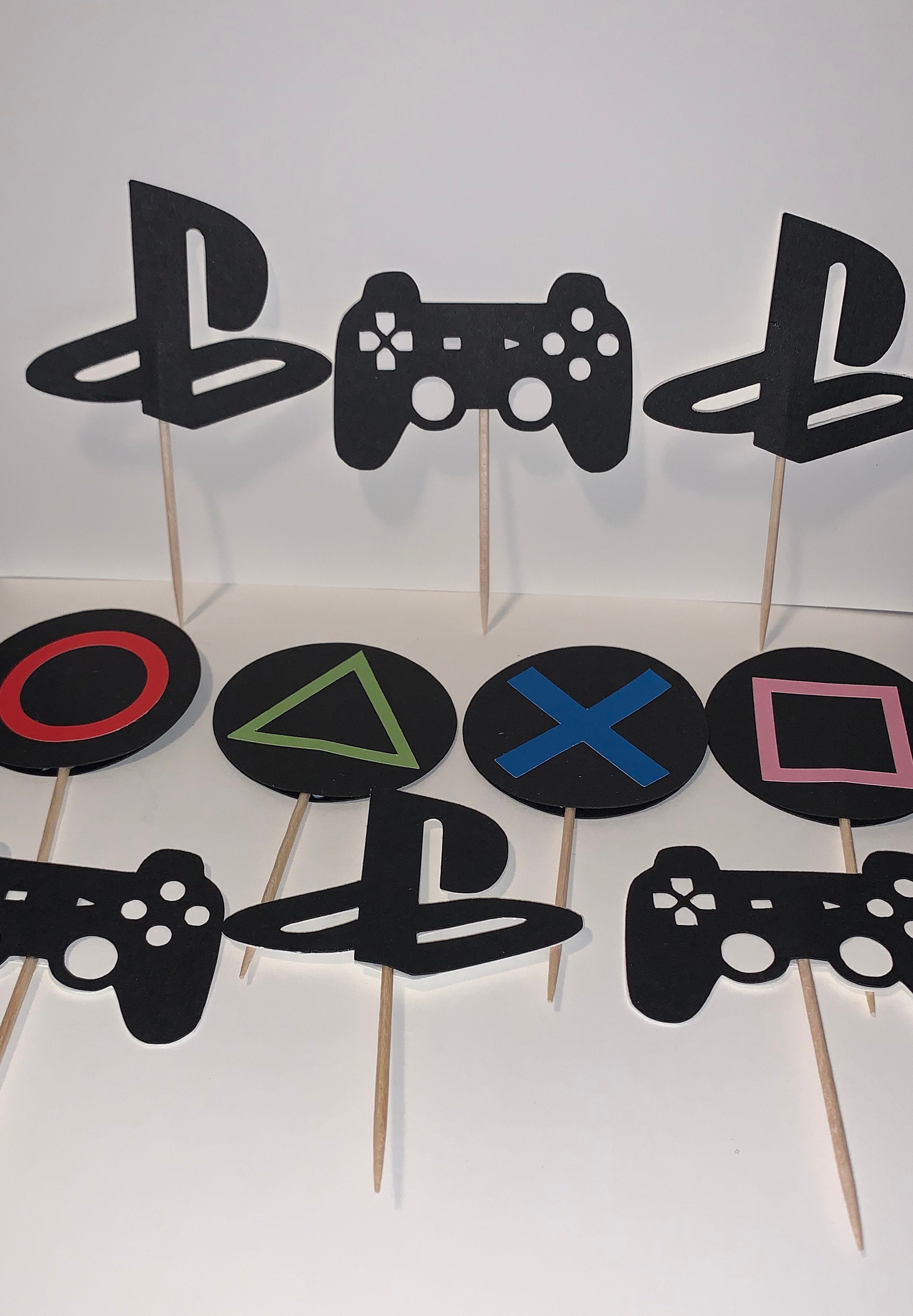 Playstation Cupcake Toppers - Etsy