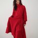 Red New Coat / Unique Contemporary Designer / Coat for Women / Long ...