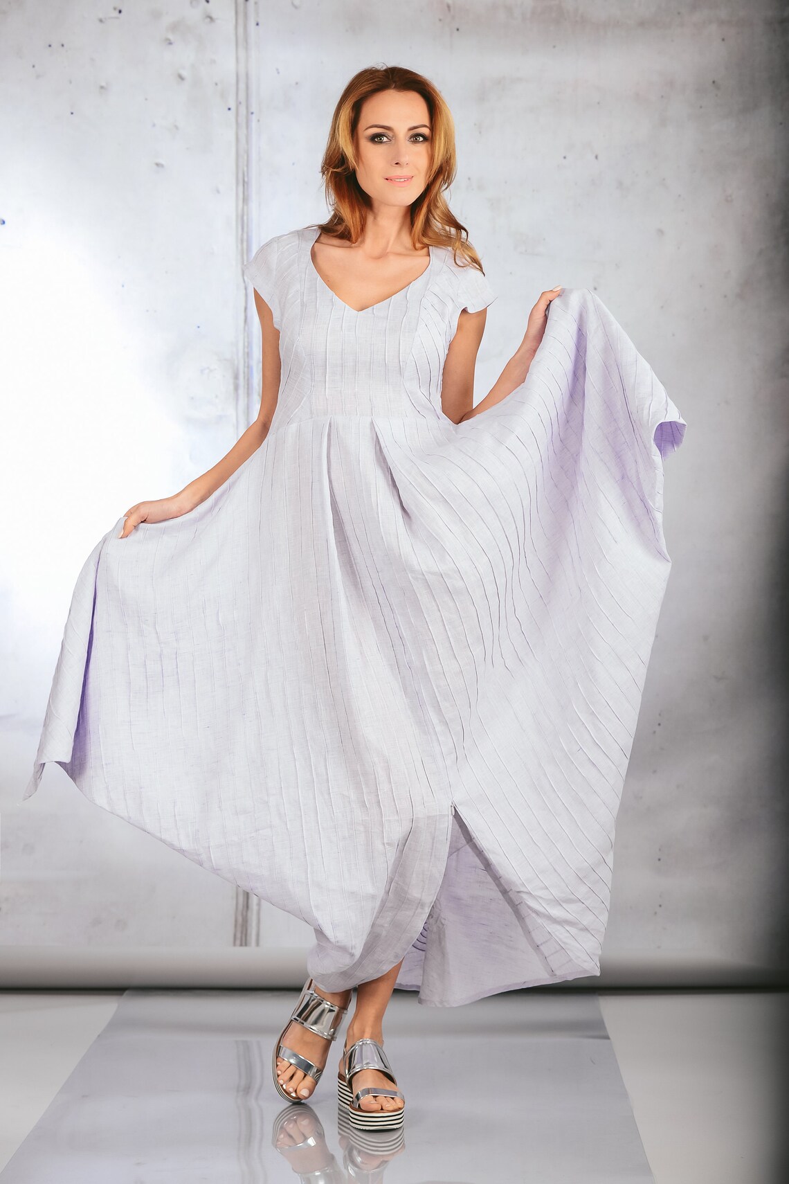 Unique Linen Dress / Long Dress for Women / Linen Dress / | Etsy