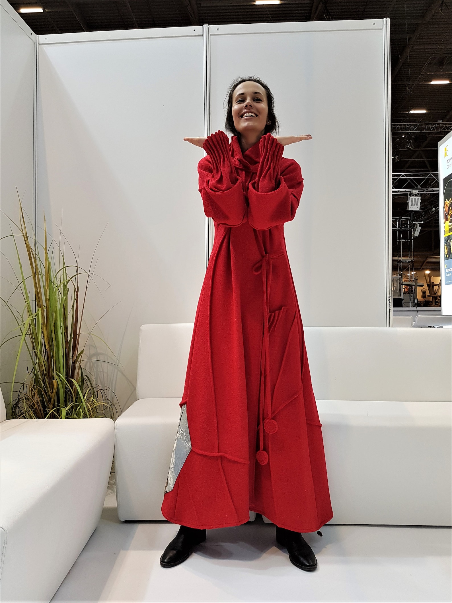 NEW Bohemian Light Long Red Coat / Avant Garde / Women Long - Etsy