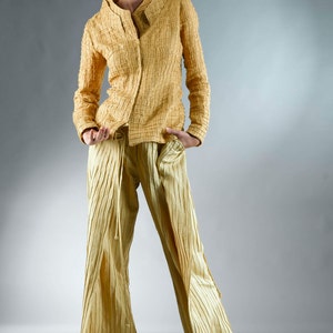 Linen Jacket / Jackets for Women / Yellow Top / Linen Shirt Jacket ...