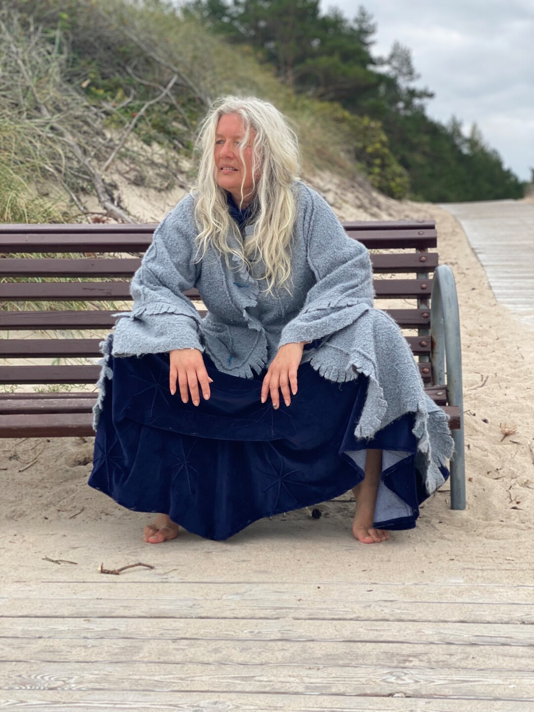 Wool Blend Coat for Women - Unique Women's Coat - Handmade Winter Coat ...