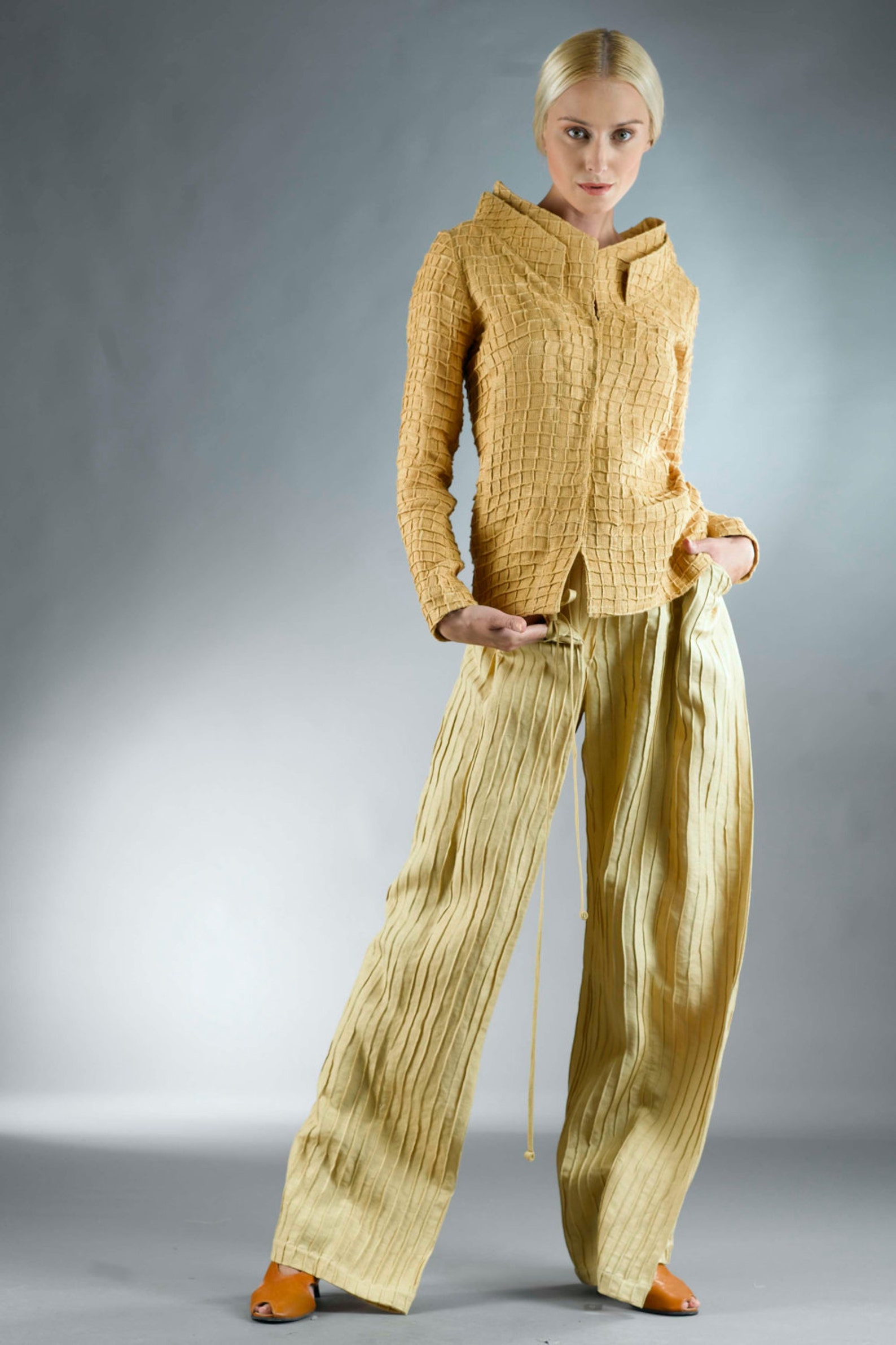 Linen Jacket / Jackets for Women / Yellow Top / Linen Shirt Jacket ...