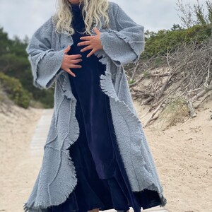 Wool Blend Coat for Women - Unique Women's Coat - Handmade Winter Coat ...