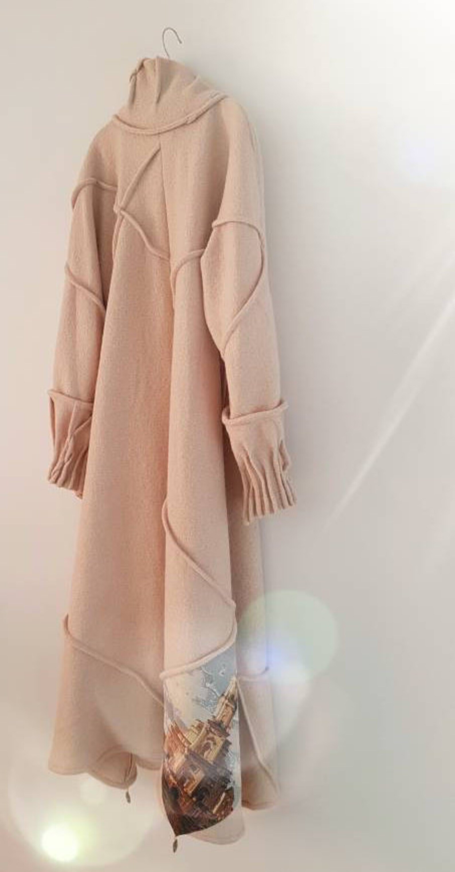NEW Light Wool Long Coat / Aistefashion / Trench Coat With - Etsy