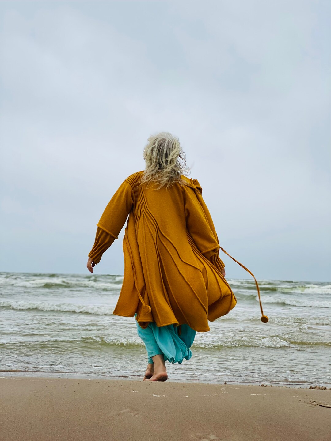 Yellow New Coat Contemporary Designer Aiste Anaite ~ Coat for Women ...