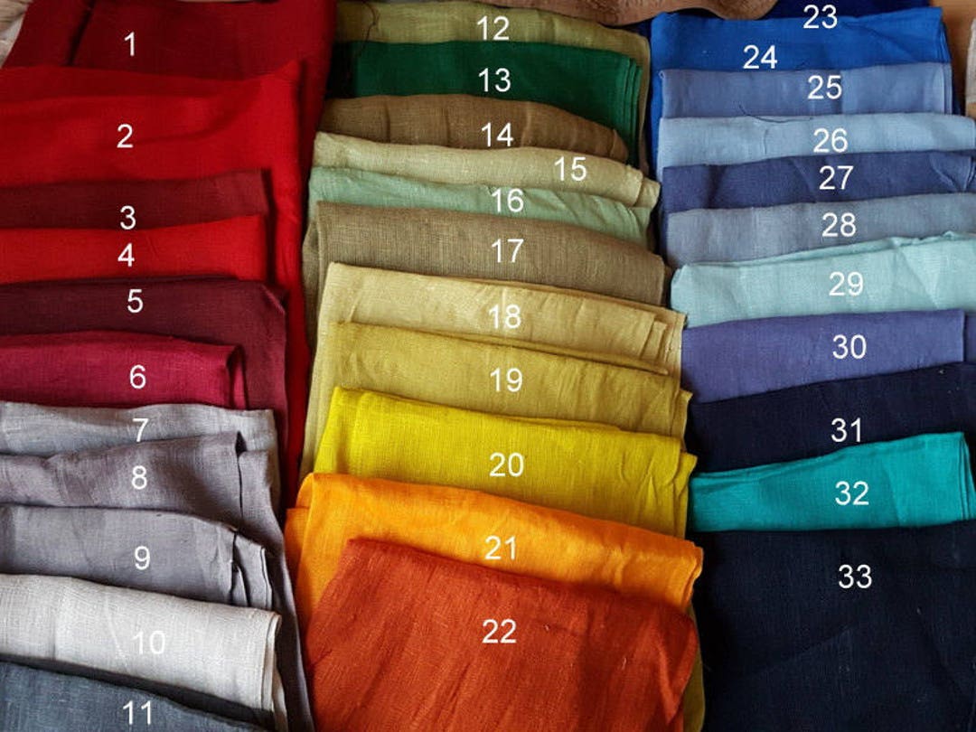 LINEN Type No1 Samples of Available Colors - Etsy