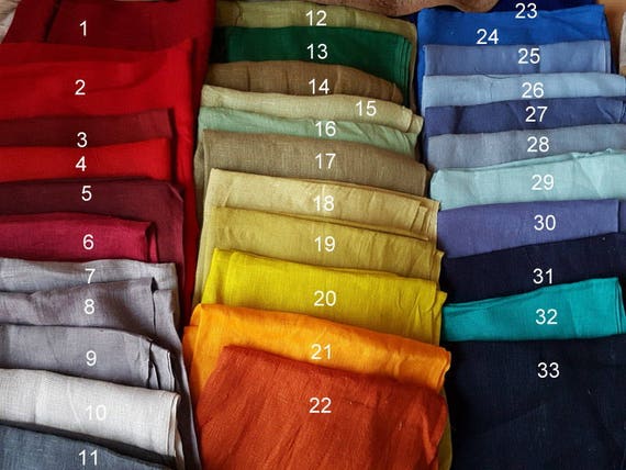 LINEN Type No1 Samples of Available Colors | Etsy