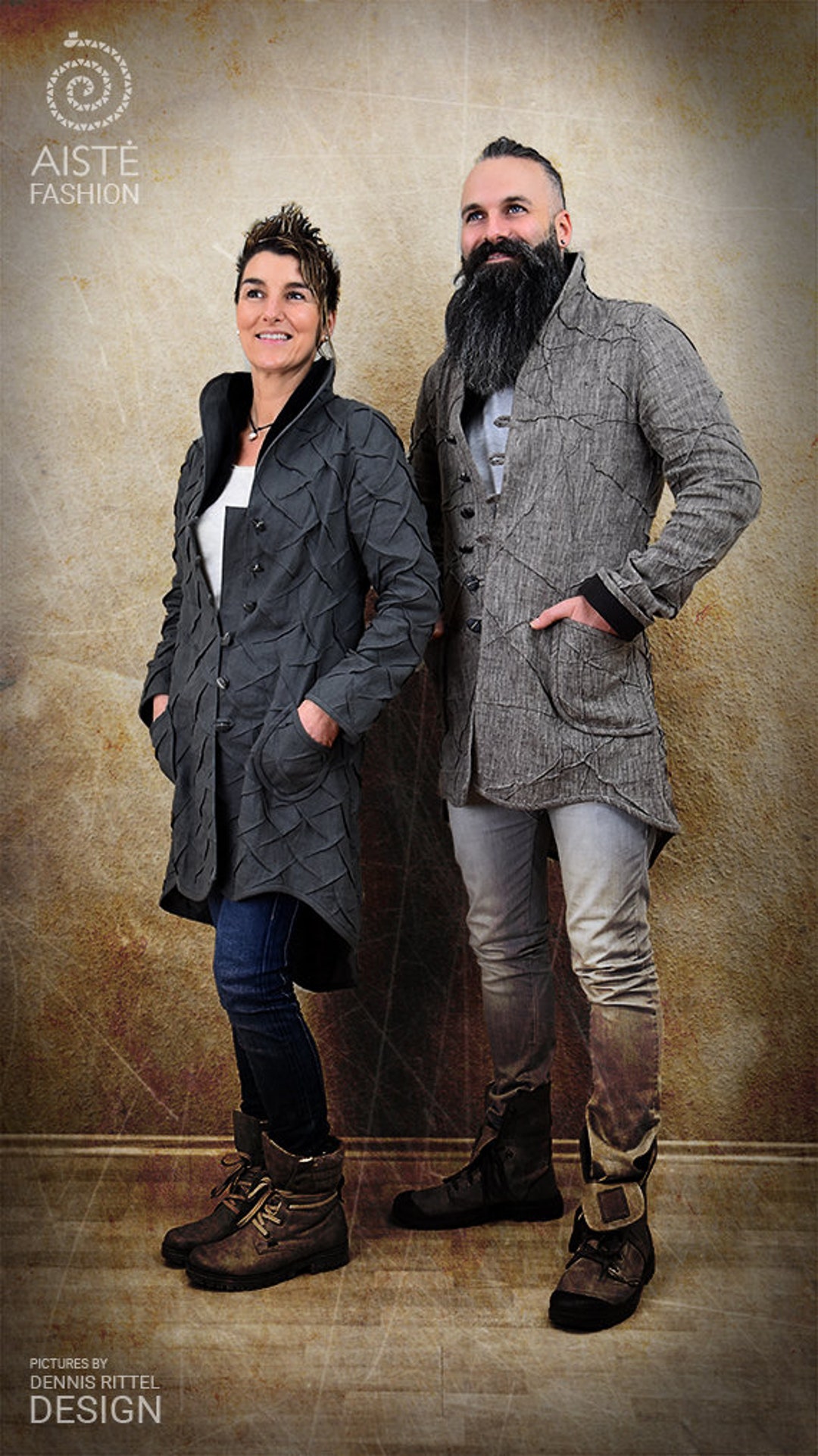 Aiste Anaite Long Unique Linen Jacket / Jackets for Women / Linen ...