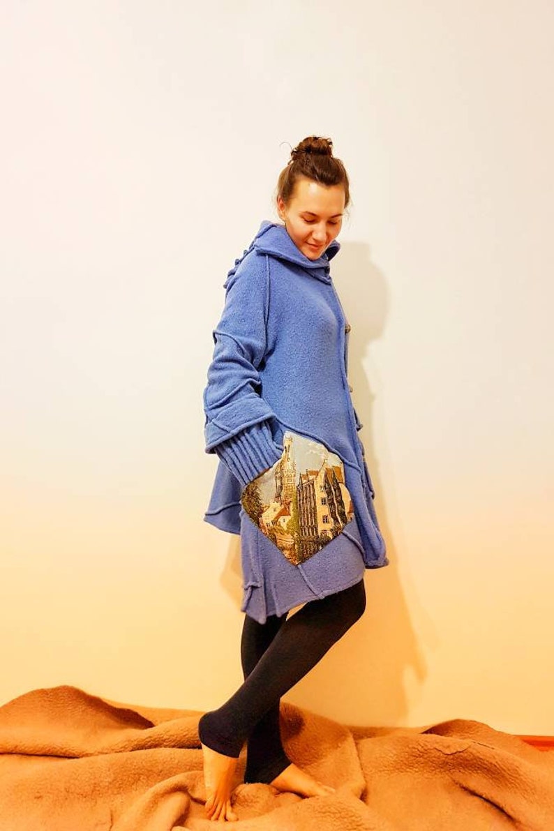 New Coat / Unique Contemporary Designer / Coat for Women / Long Jacket ...