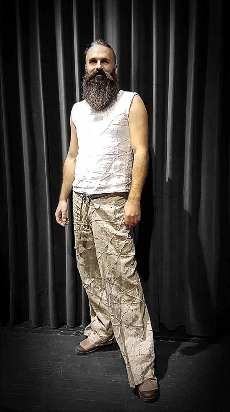 Unique Pants / Mens Jacket / Comfortable Mens Trousers /linen | Etsy