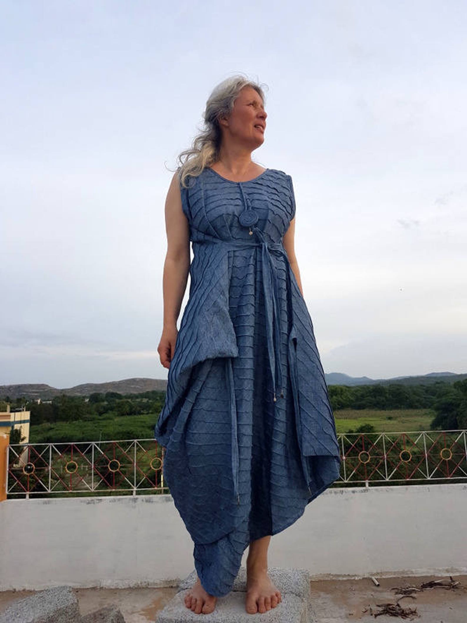 Greek Dress Blush Long Dress Oversized Toga Dress Linen - Etsy