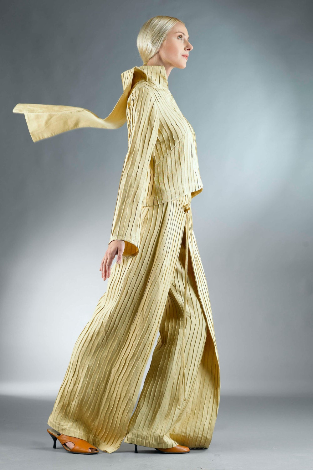 Yellow Linen Jacket. Unique, Modern, Natural and Inspiring. - Etsy