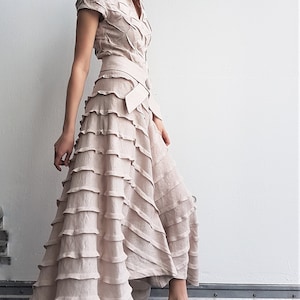 Long Dress With Belt for Queen Haute Couture Dress ~ Sculpture on the ...