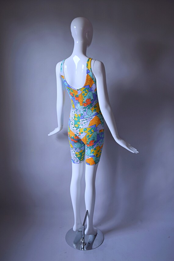 Vintage 1980s Gilda Marx California Body blue abstrac… - Gem