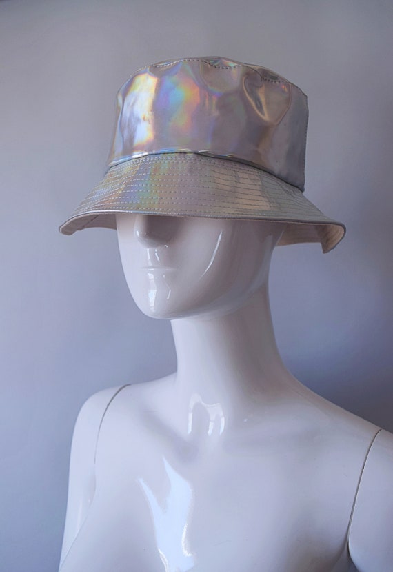 Vintage Y2K Reversible Silver Iridescent Vinyl and Be… - Gem