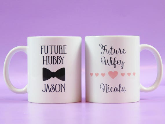 Couples engagement gift Future hubby future wifey just | Etsy