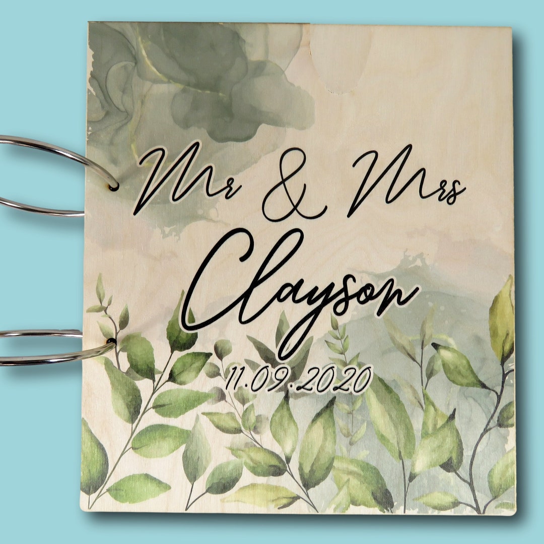 Floral Rustic Wedding Card Book Wedding Card Keepsake - Etsy